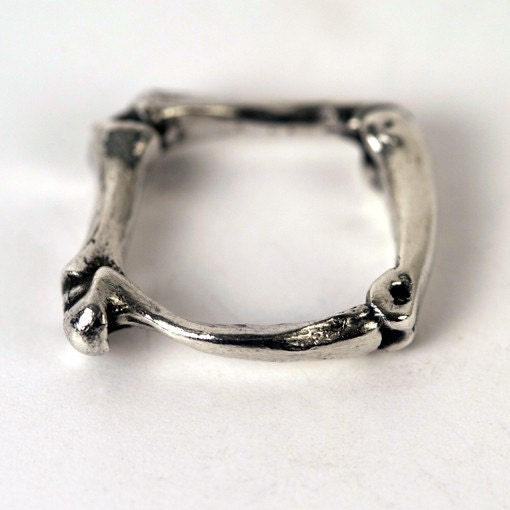 Square Bone Ring - Etsy
