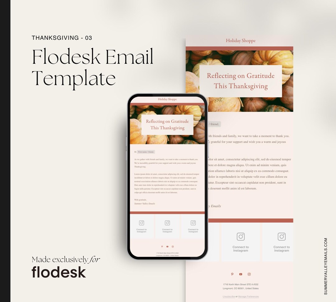 Thanksgiving 03 - Flodesk Email Template for Thanksgiving Message ...