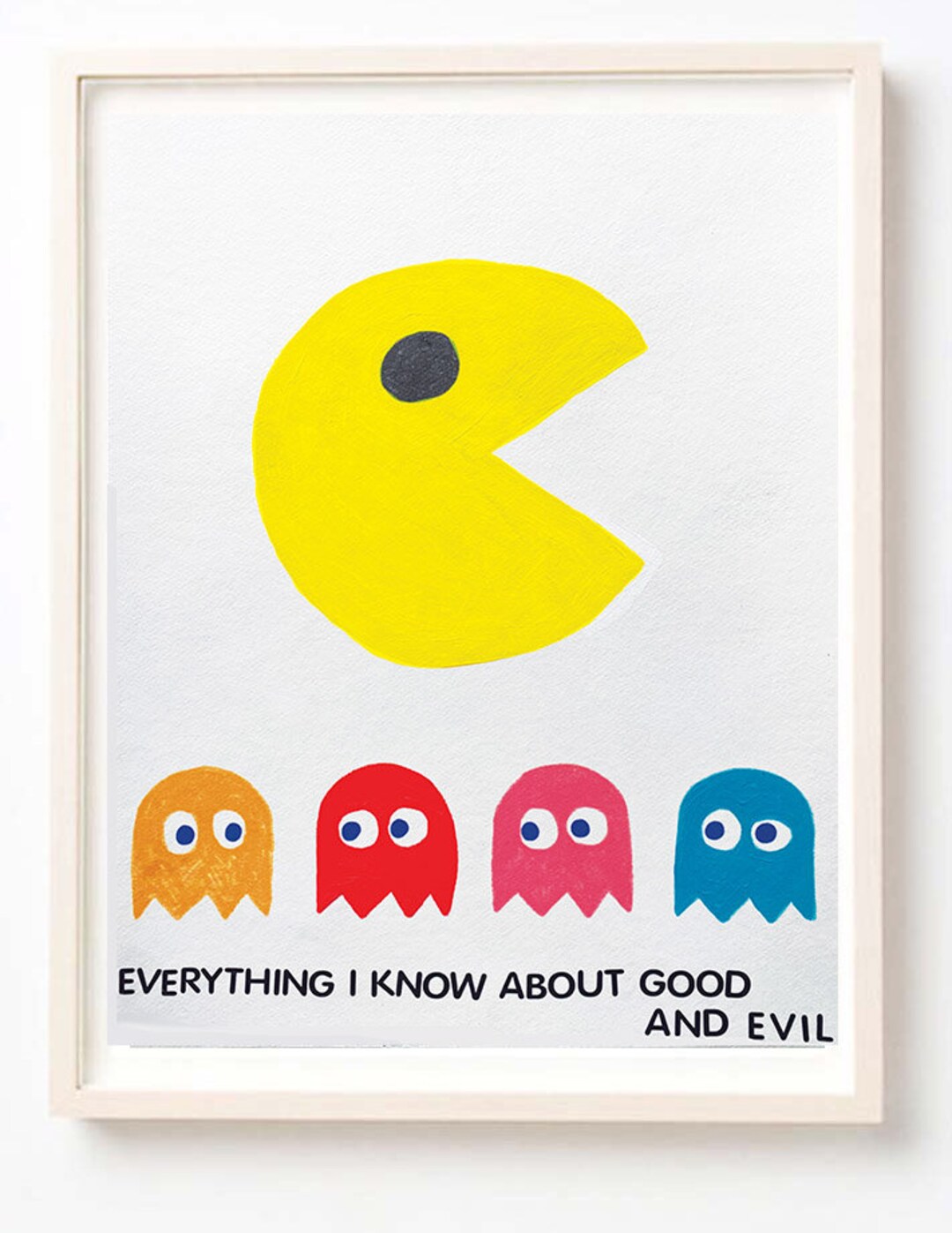 Pacman Fine Art Print: 80s Arcade Game Wall Decor - Etsy