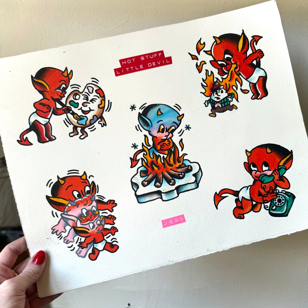 Hot Stuff Devil Flash Sheet 2021 - Etsy
