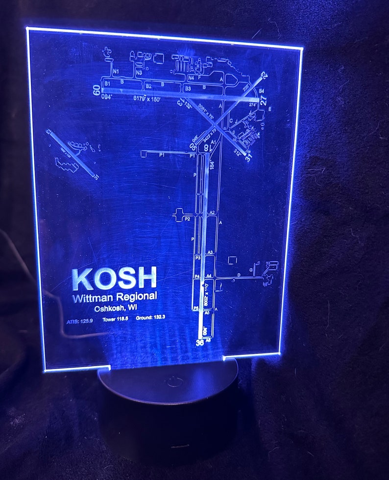 Custom Acrylic LED Sign - Airport Diagram - Etsy