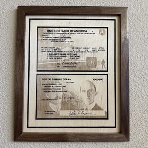 Engraved FAA Pilot Certificate Plaque - Etsy