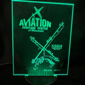 Custom Acrylic LED Sign - Airport Diagram - Etsy