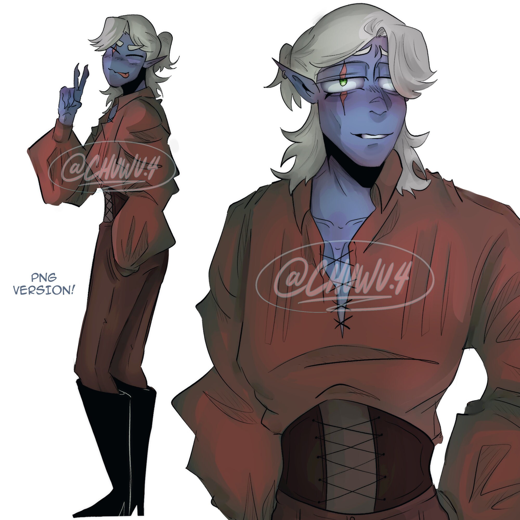 Drow Dude Adopt DND Adoptable Drow - Etsy