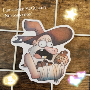 Cursed Bills Stickers Gravity Falls Bill Cipher, Fiddleford Mcgucket - Etsy