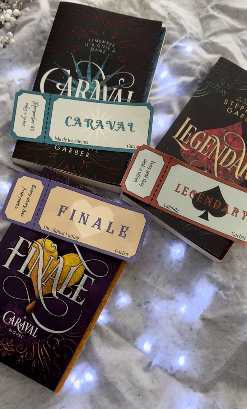 Caraval Bookmarks - Etsy