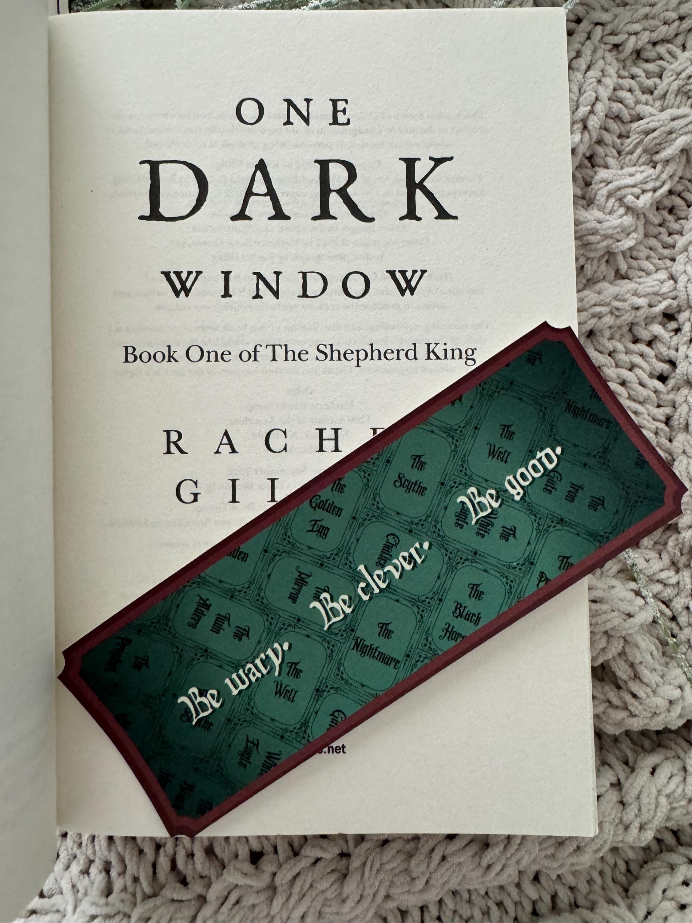 One Dark Window Bookmark - Etsy
