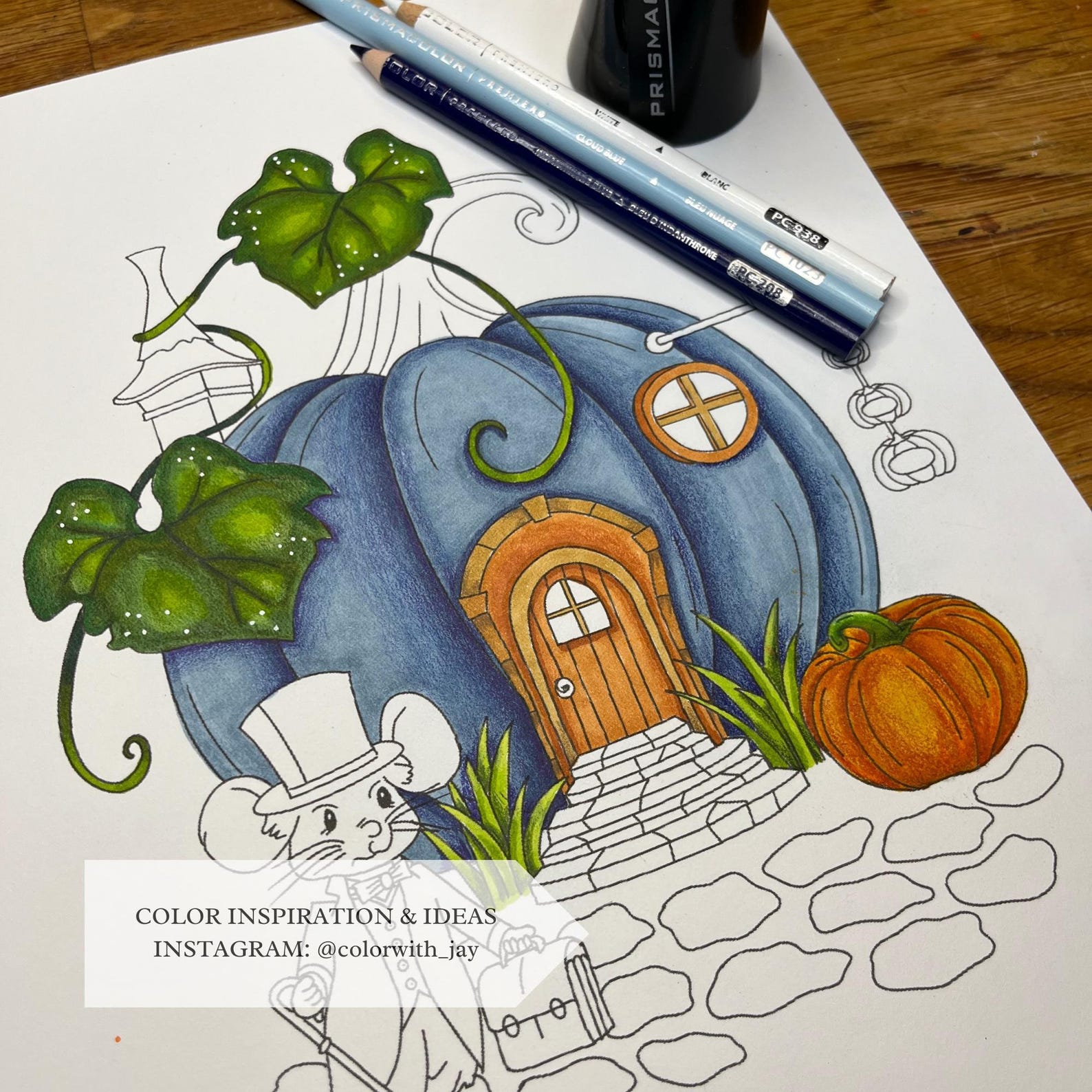 Fall Pumpkin Coloring Page - Etsy