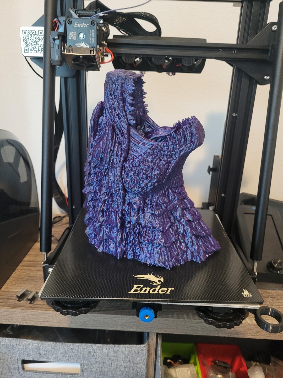 Godzilla Headphone Stand, Godzilla Head, Bust, High Quality and Detail ...