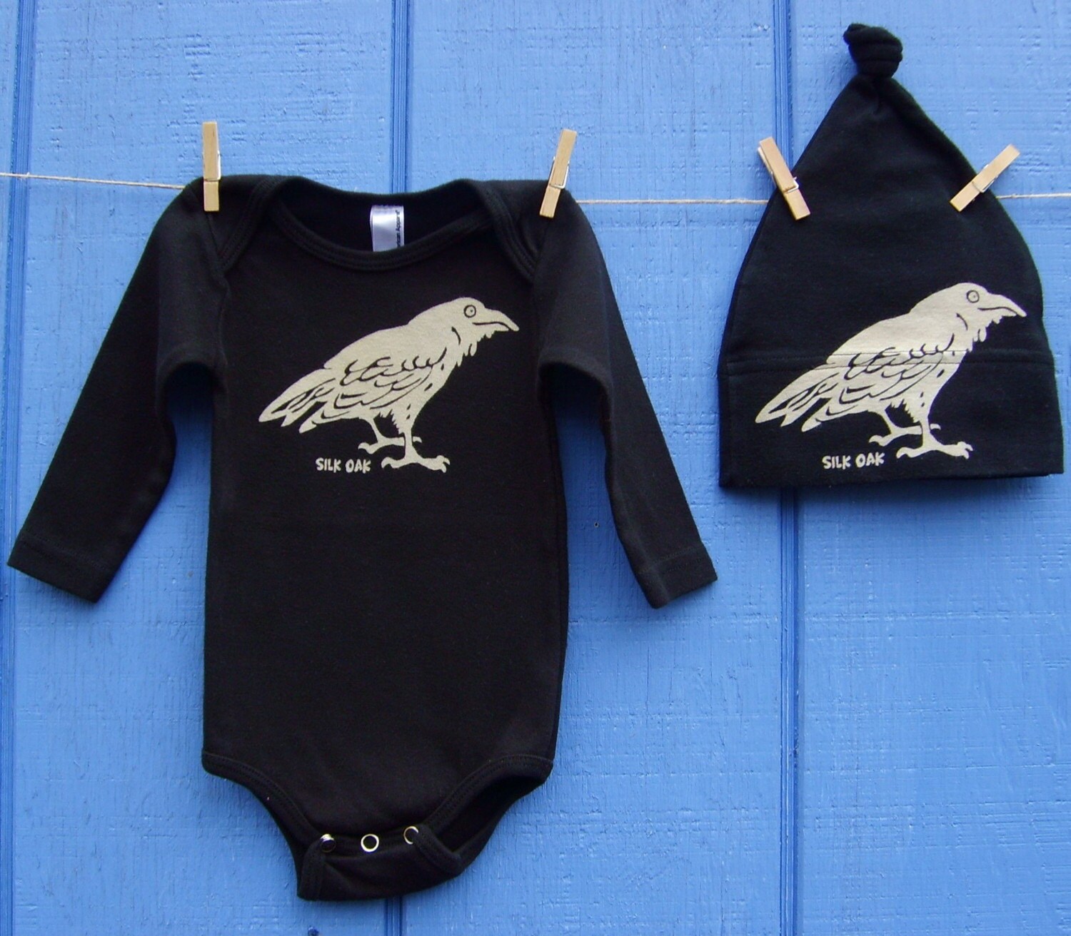 Mischievous Black Raven Long Sleeve Infant One Pc. - Etsy