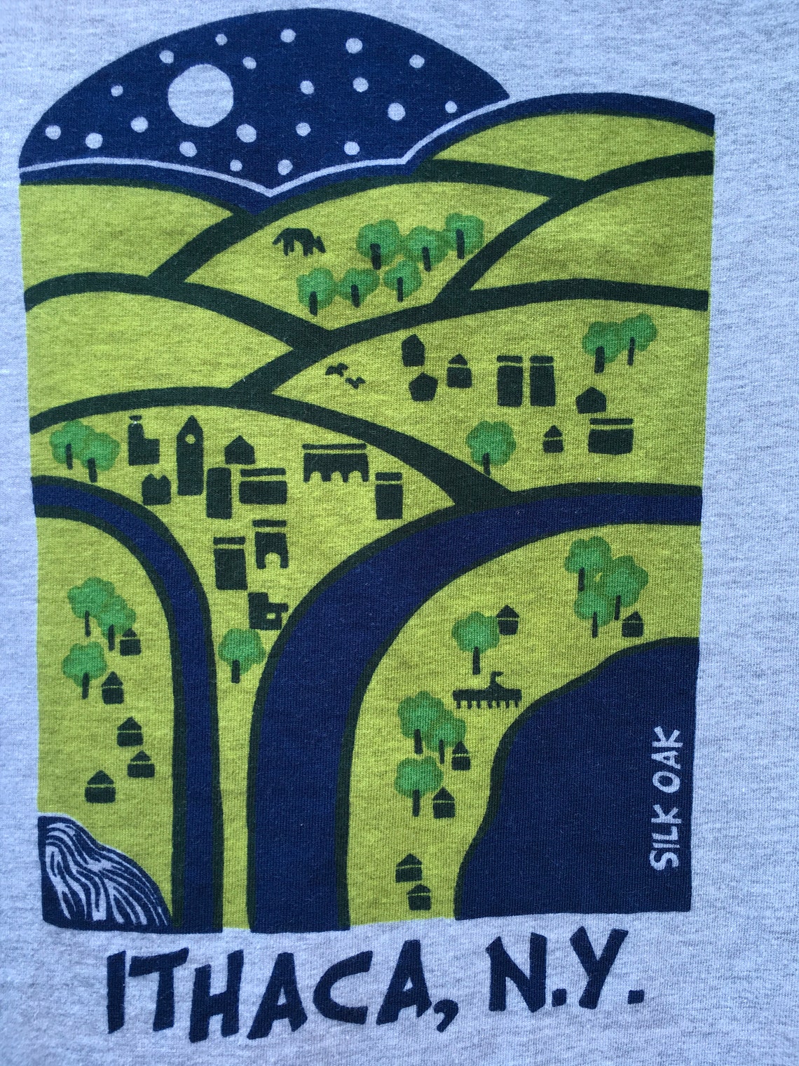 Ithaca Landscape Short Sleeve Unisex Tee - Etsy