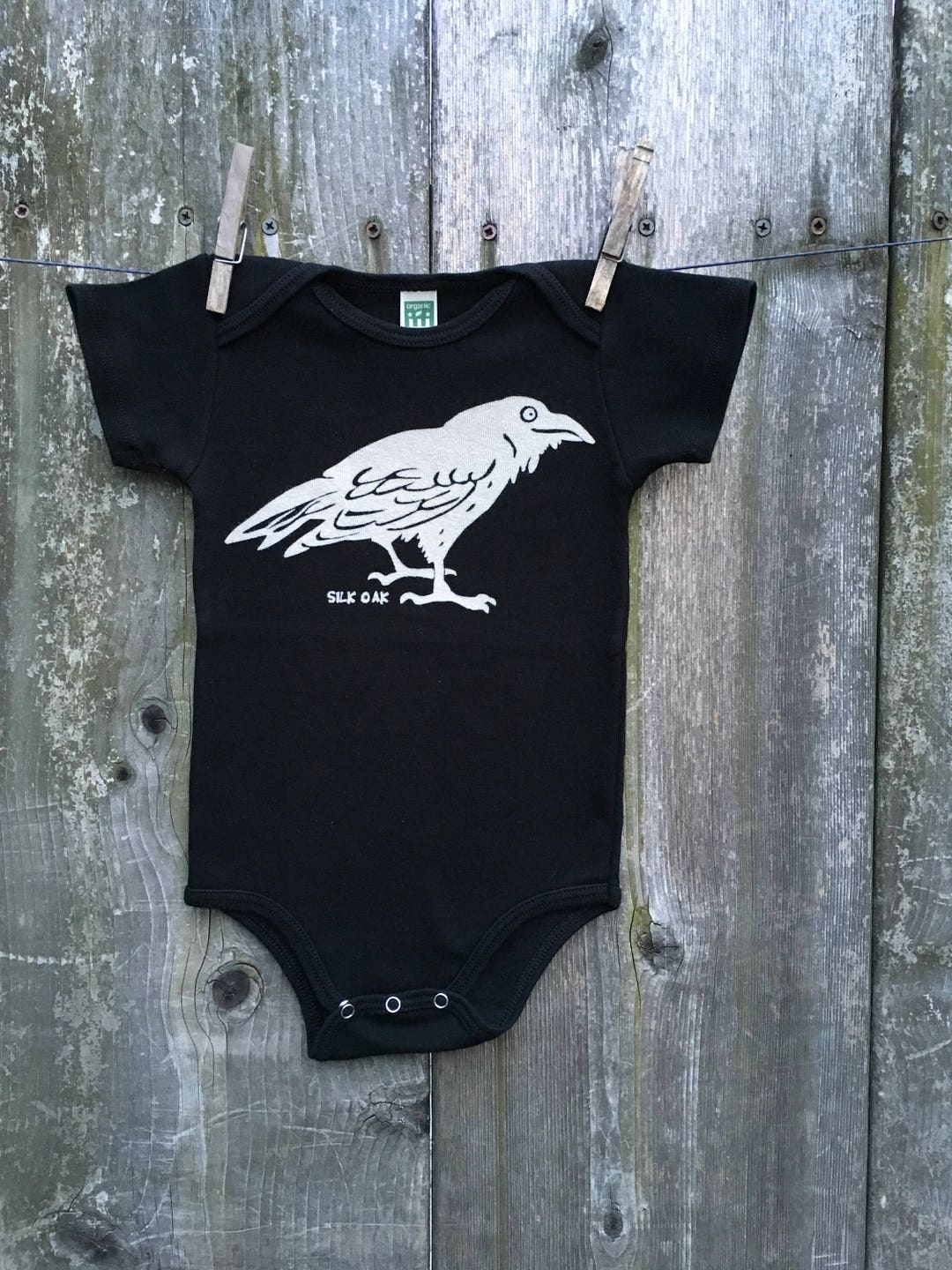 Mischievous Black Raven Short Sleeve Infant One Pc. - Etsy