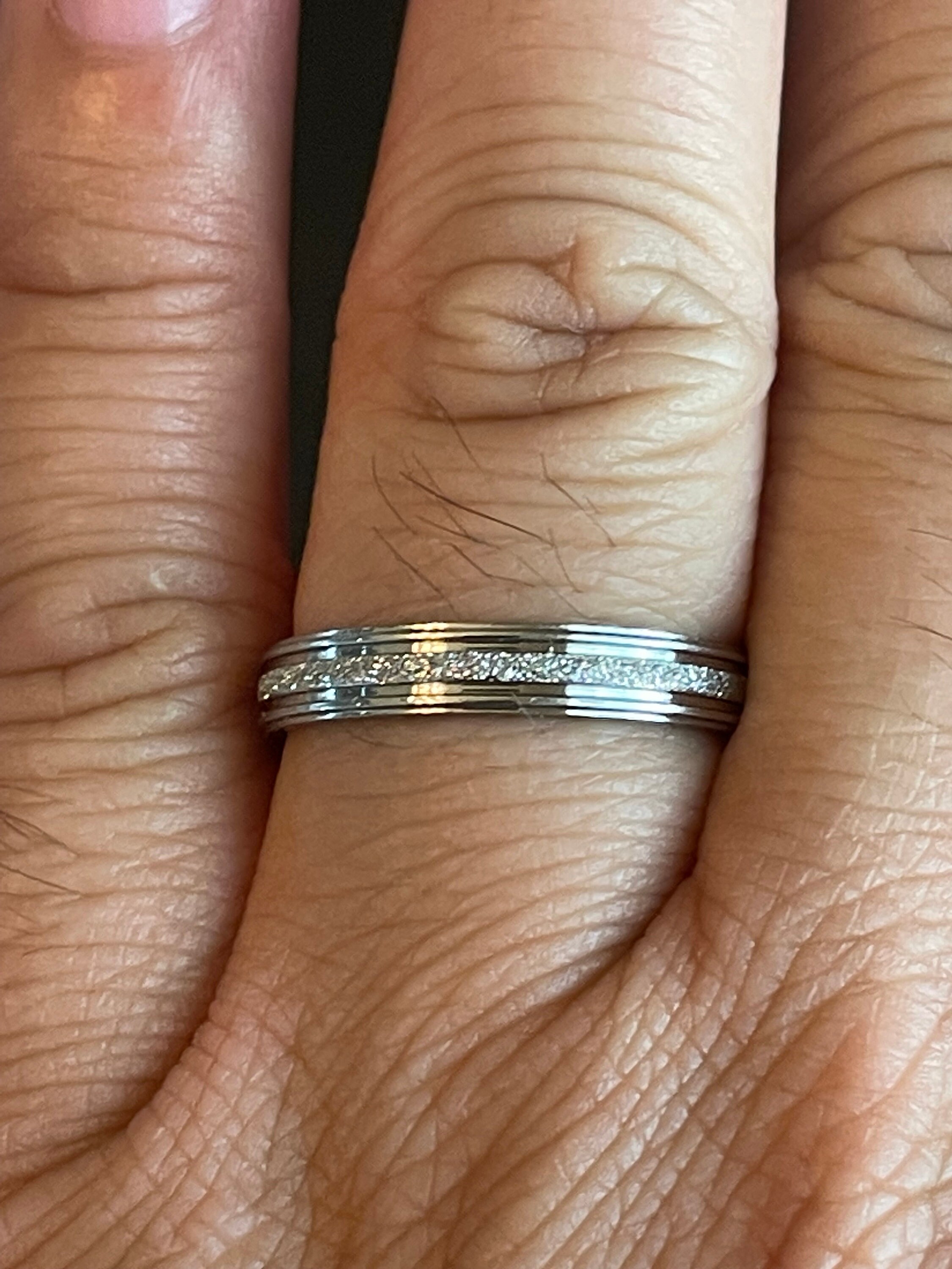 4mm Frosted Titanium Ring, Women Ring, Couple Ring, Engagement Ring ...