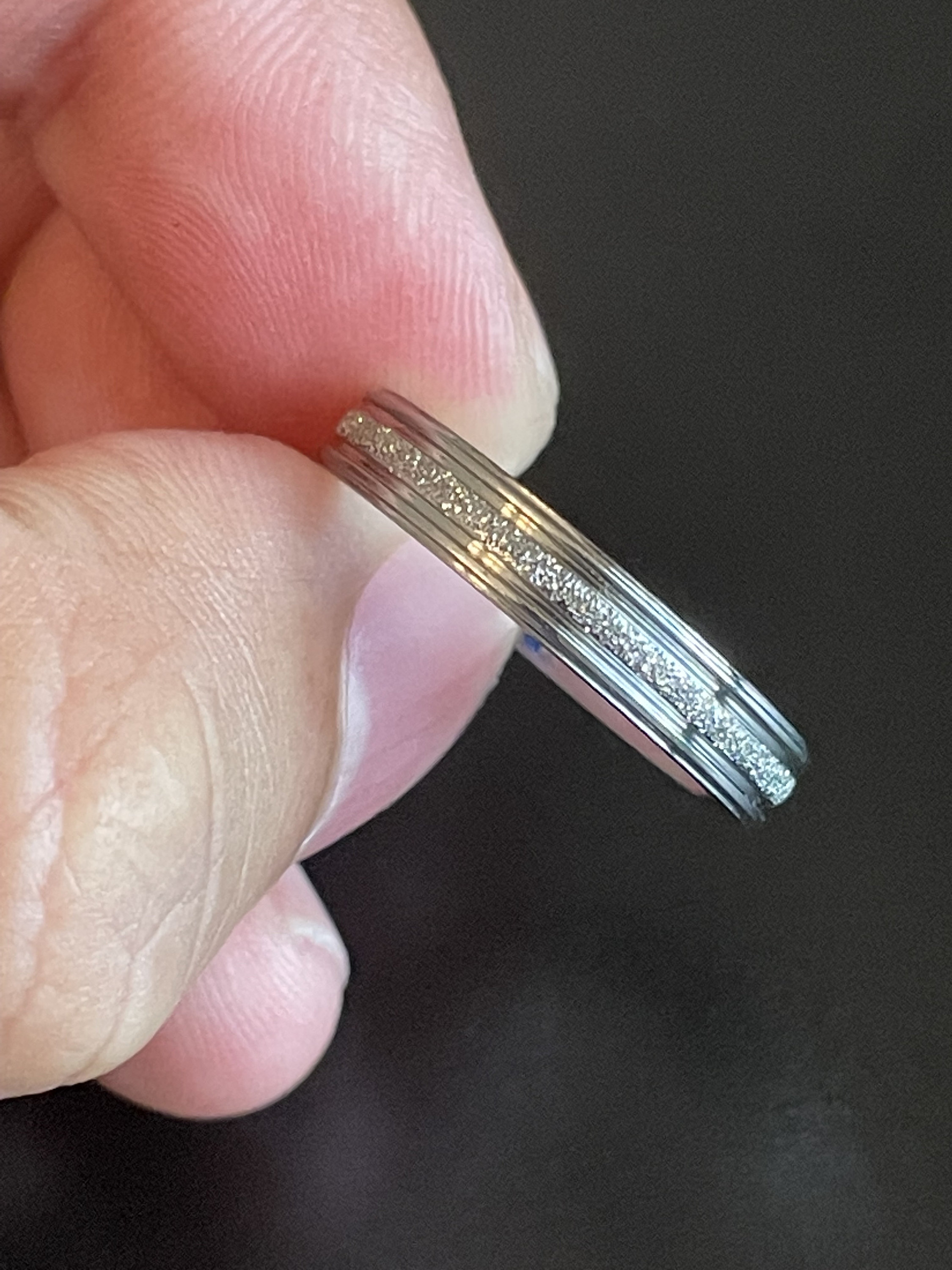 4mm Frosted Titanium Ring, Women Ring, Couple Ring, Engagement Ring ...