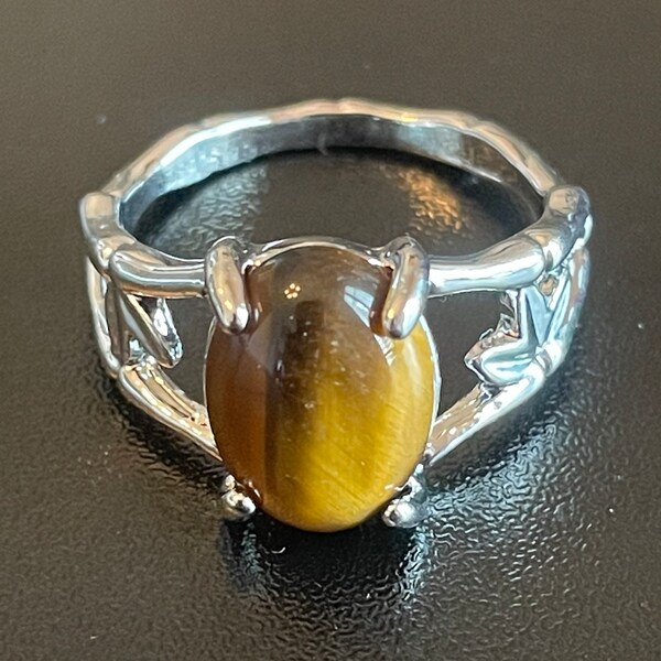 Tiger Eye Ring Men - Etsy