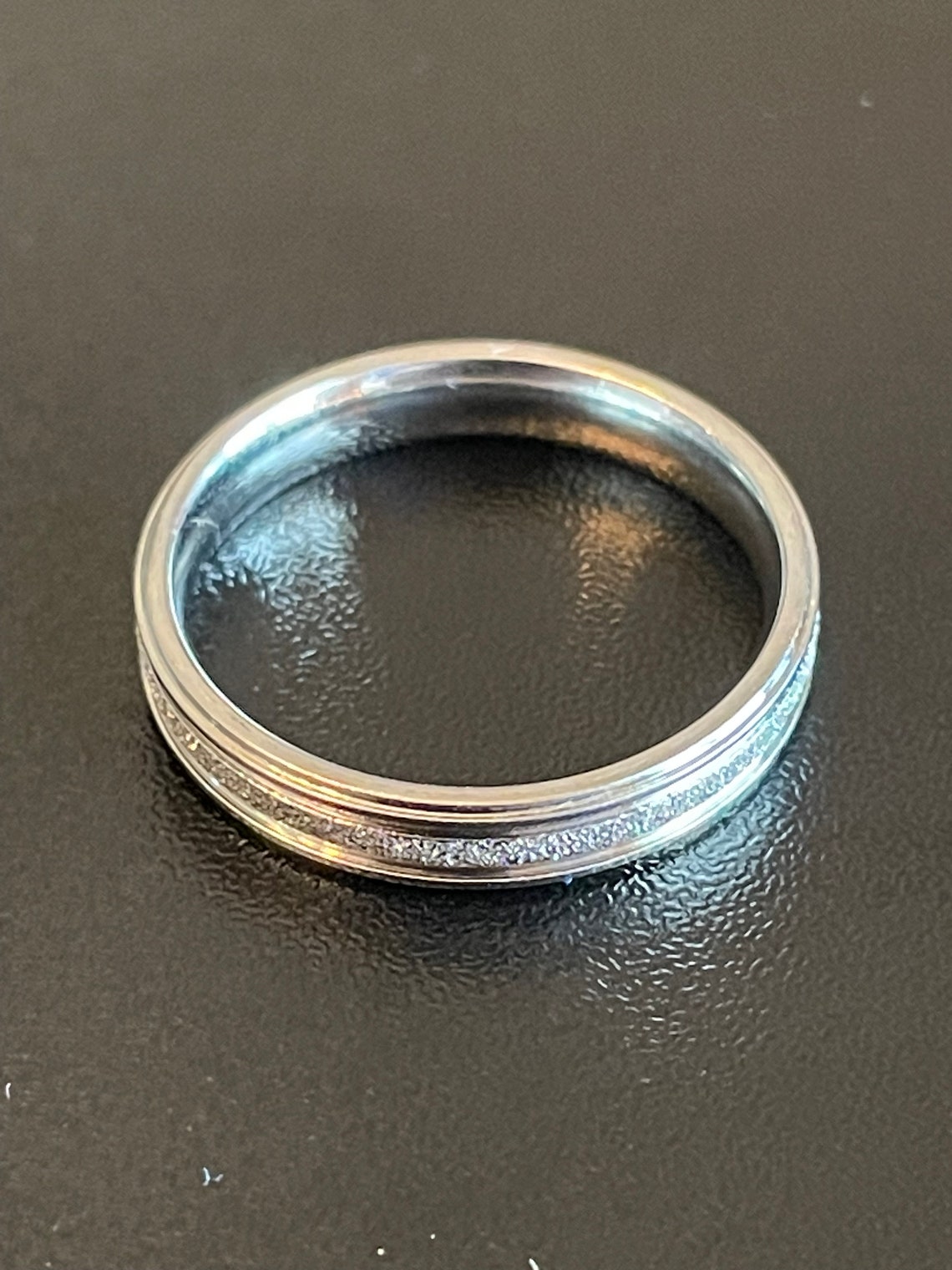 4mm Frosted Titanium Ring, Women Ring, Couple Ring, Engagement Ring ...