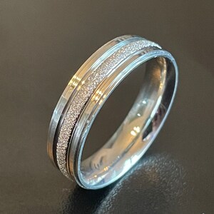 6mm Frosted Titanium Ring, Men Ring, Women Ring, Couple Ring ...