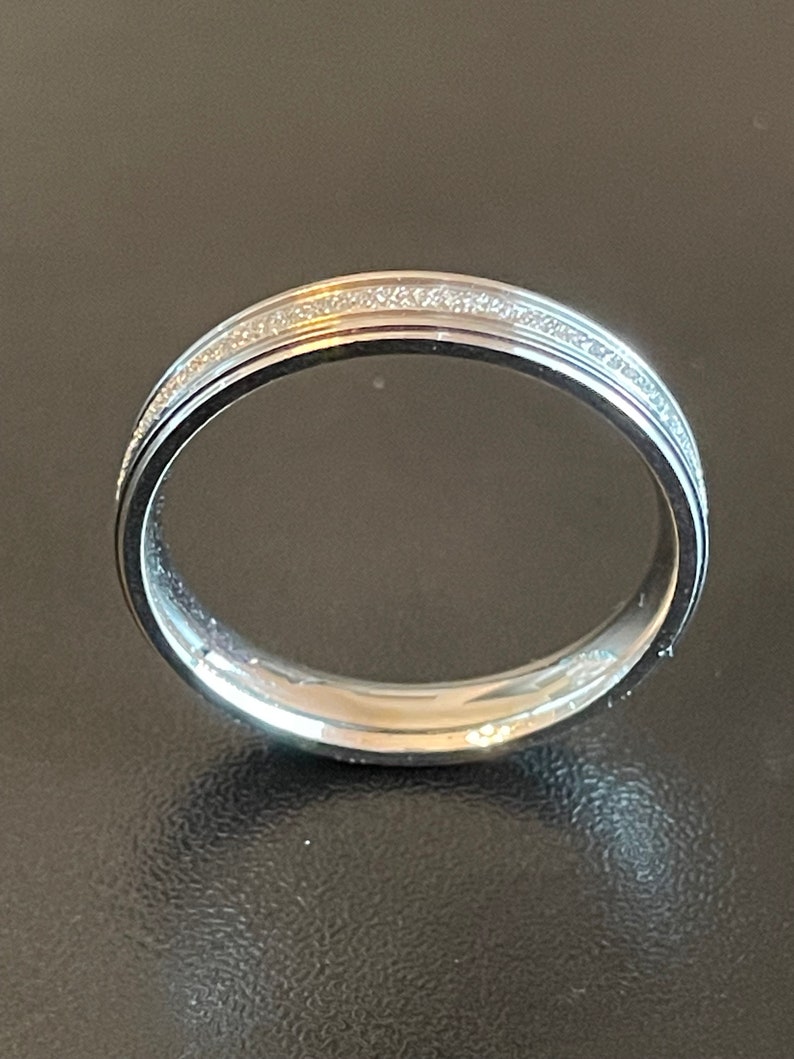 4mm Frosted Titanium Ring, Women Ring, Couple Ring, Engagement Ring ...