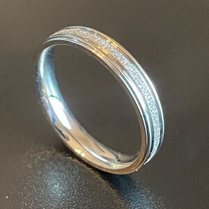 4mm Frosted Titanium Ring, Women Ring, Couple Ring, Engagement Ring ...