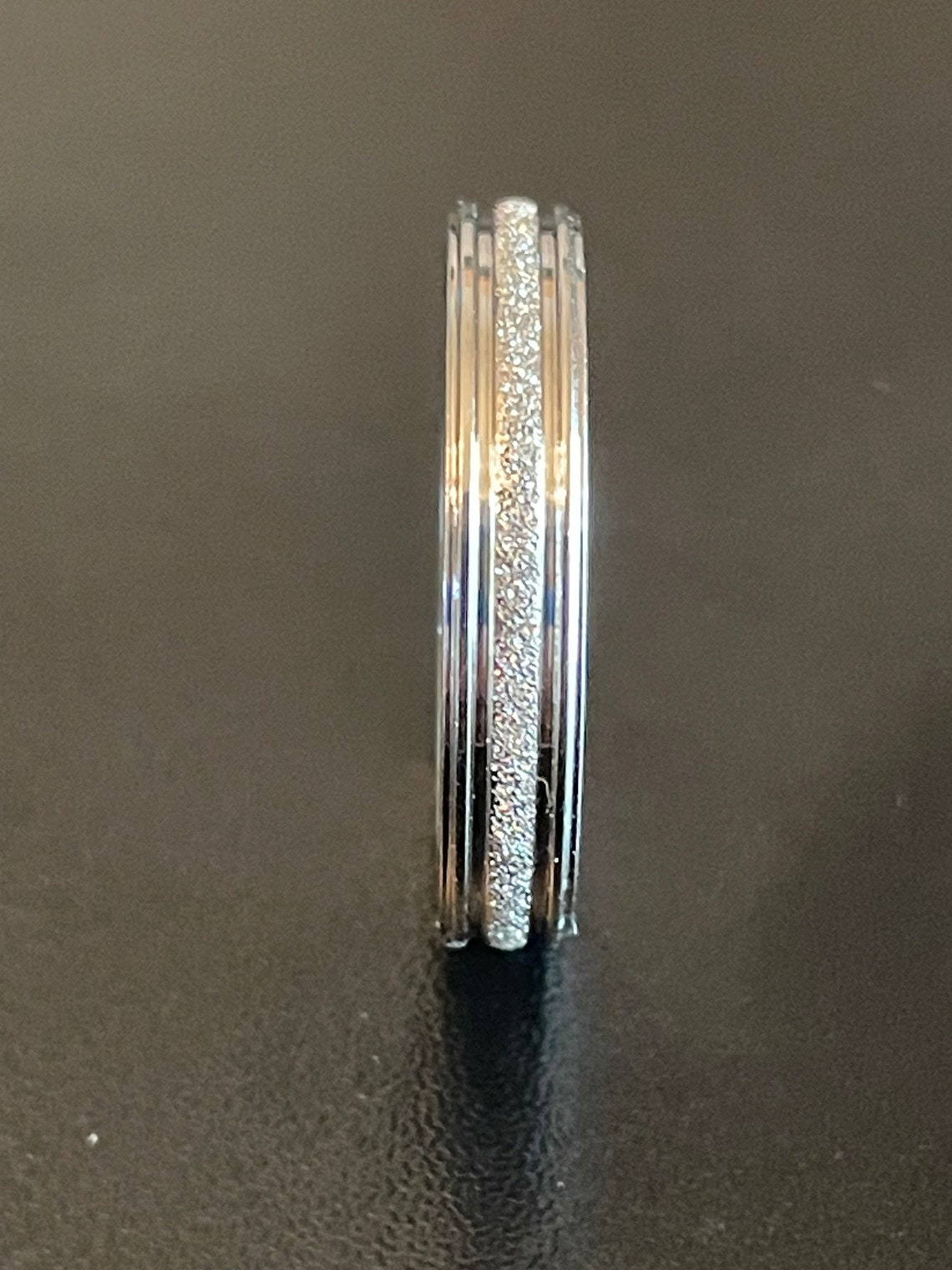 4mm Frosted Titanium Ring, Women Ring, Couple Ring, Engagement Ring ...