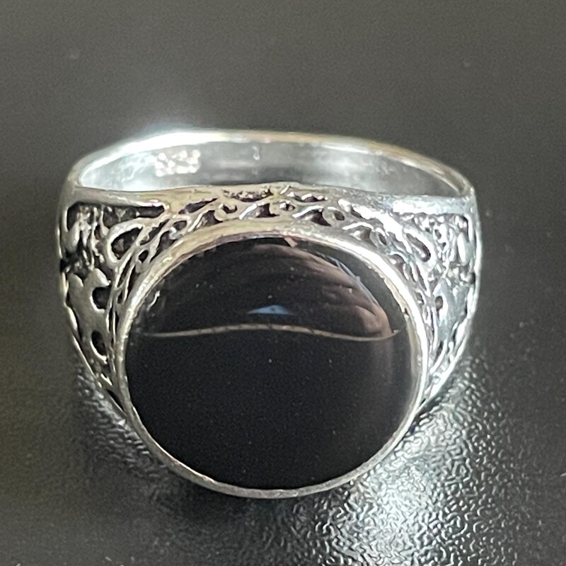Obsidian Mens Ring - Etsy