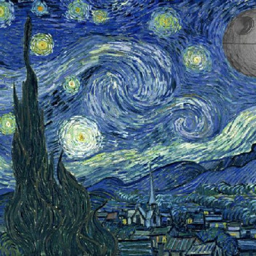 Death Starry Night Star Wars Print 8.5 X 11 - Etsy