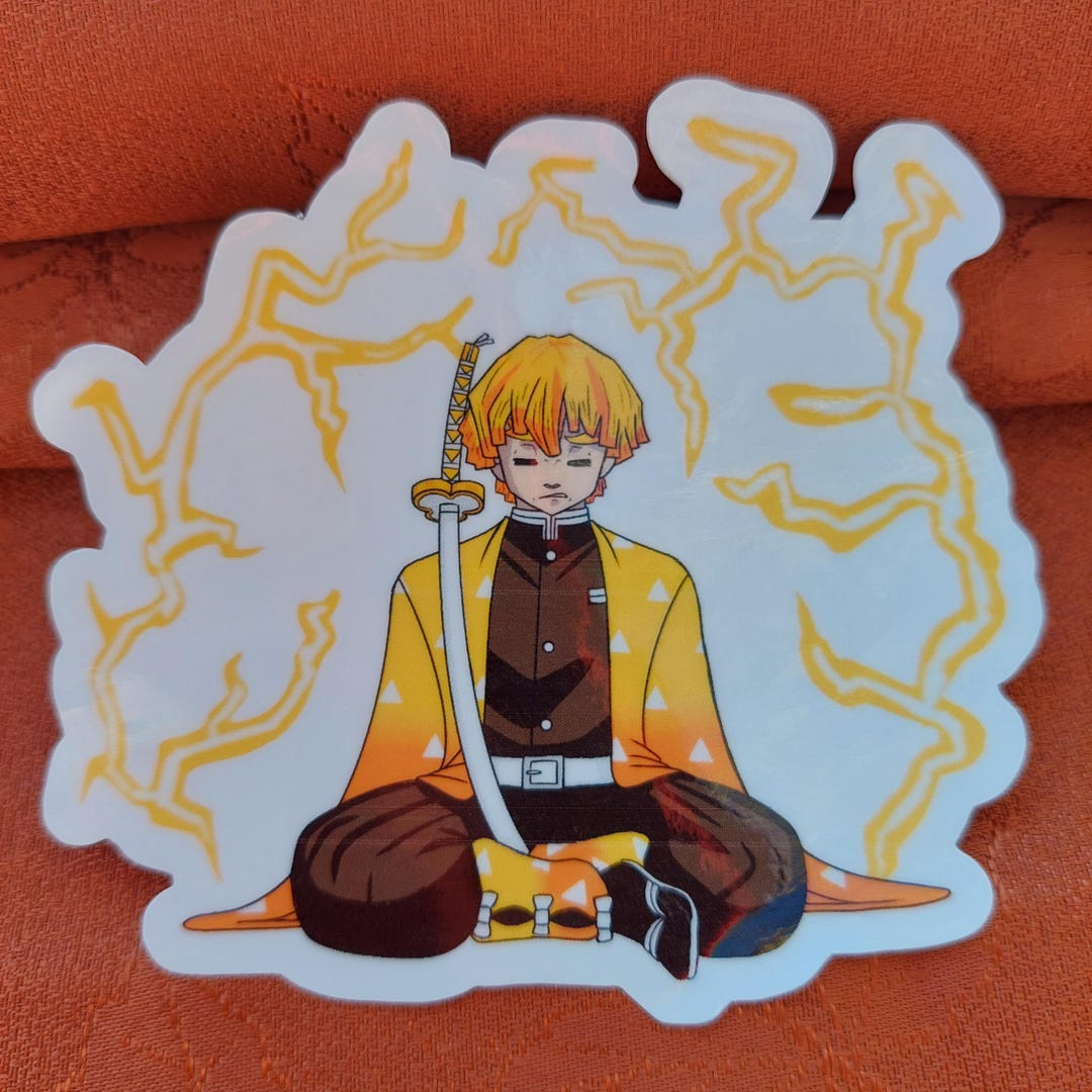 Meditation | Zenitsu | Demon Slayer Sticker - Etsy