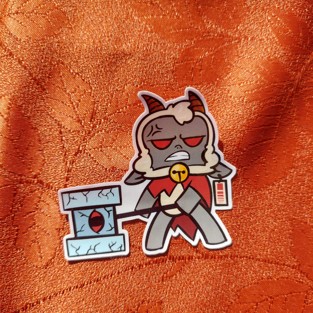 Hammer of the Lamb | Cult of the Lamb Sticker - Etsy