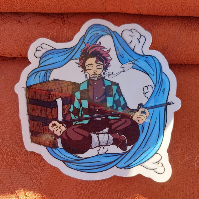 Meditation | Tanjiro Kamado | Demon Slayer Sticker - Etsy