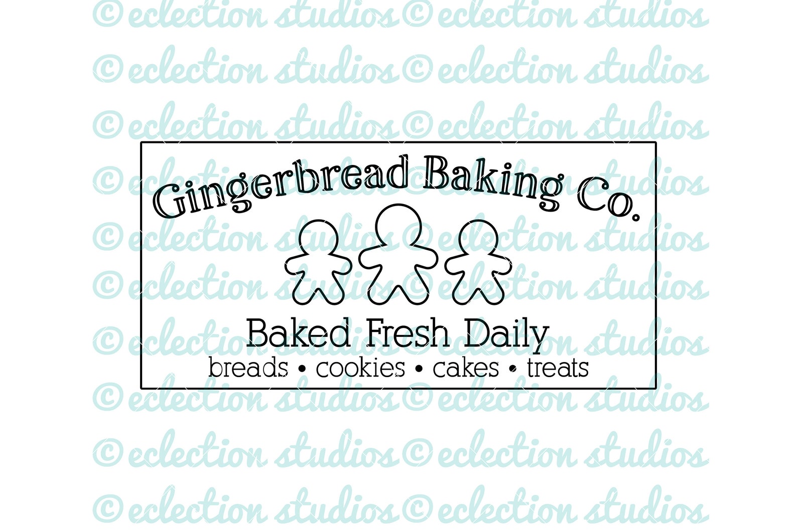 Gingerbread Sign SVG Christmas SVG Holiday Sign Svg - Etsy