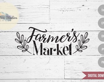 Farmhouse SVG Wood Sign SVG Farmer's Market Rustic | Etsy