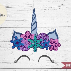 Unicorn SVG, Unicorn Face Tool Kit V1, Unicorn Horn & Ears, Crowns ...