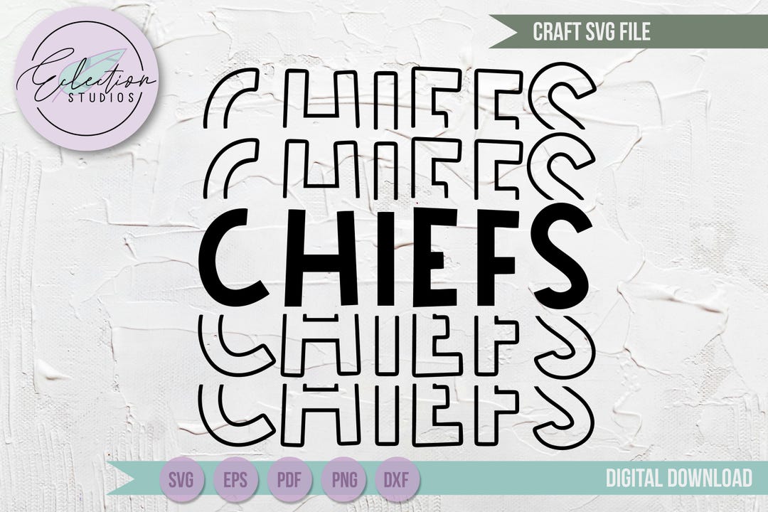 Chiefs Word Art SVG: Team Pride Mascot (digital Download) - Etsy