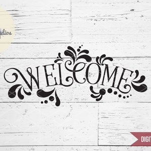 Welcome SVG, Rustic Wood Sign, Farmhouse Sign, Country Svg, Commercial ...