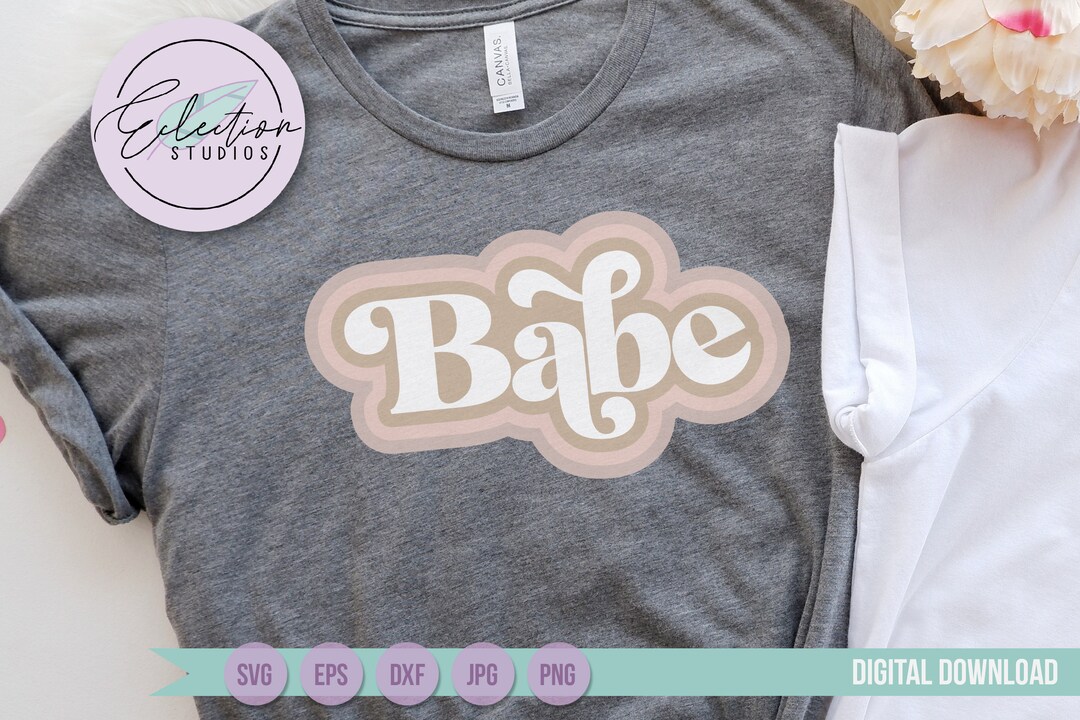 Babe SVG Retro Babe Shirt SVG Retro Valentine Babe Retro - Etsy