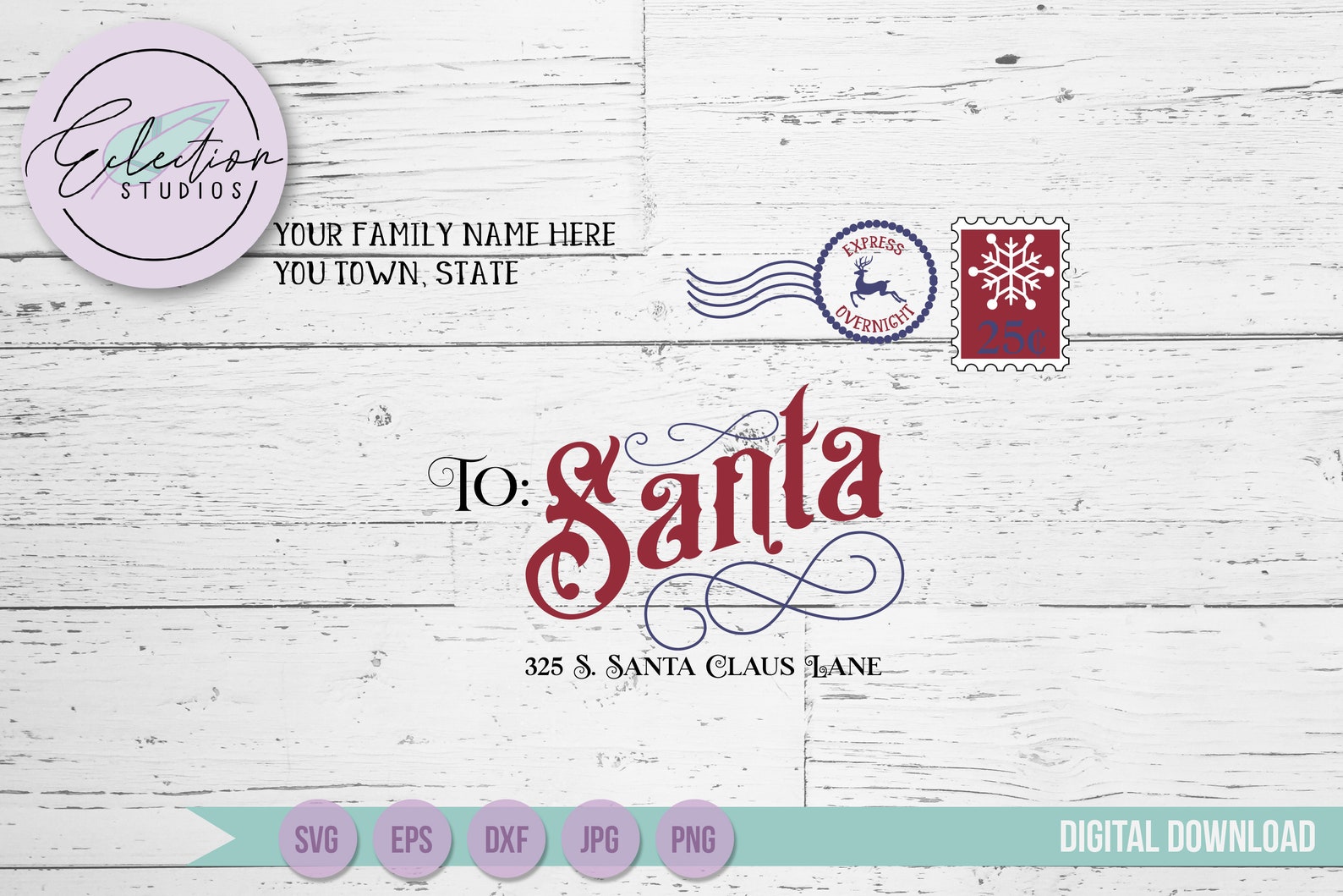 Letter to Santa SVG Christmas SVG Santa Letter Sign - Etsy