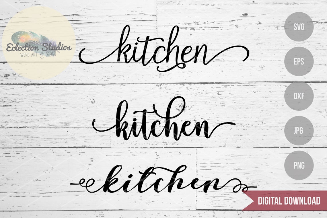 Kitchen SVG Farmhouse Style Country Sign Wood Sign Words - Etsy