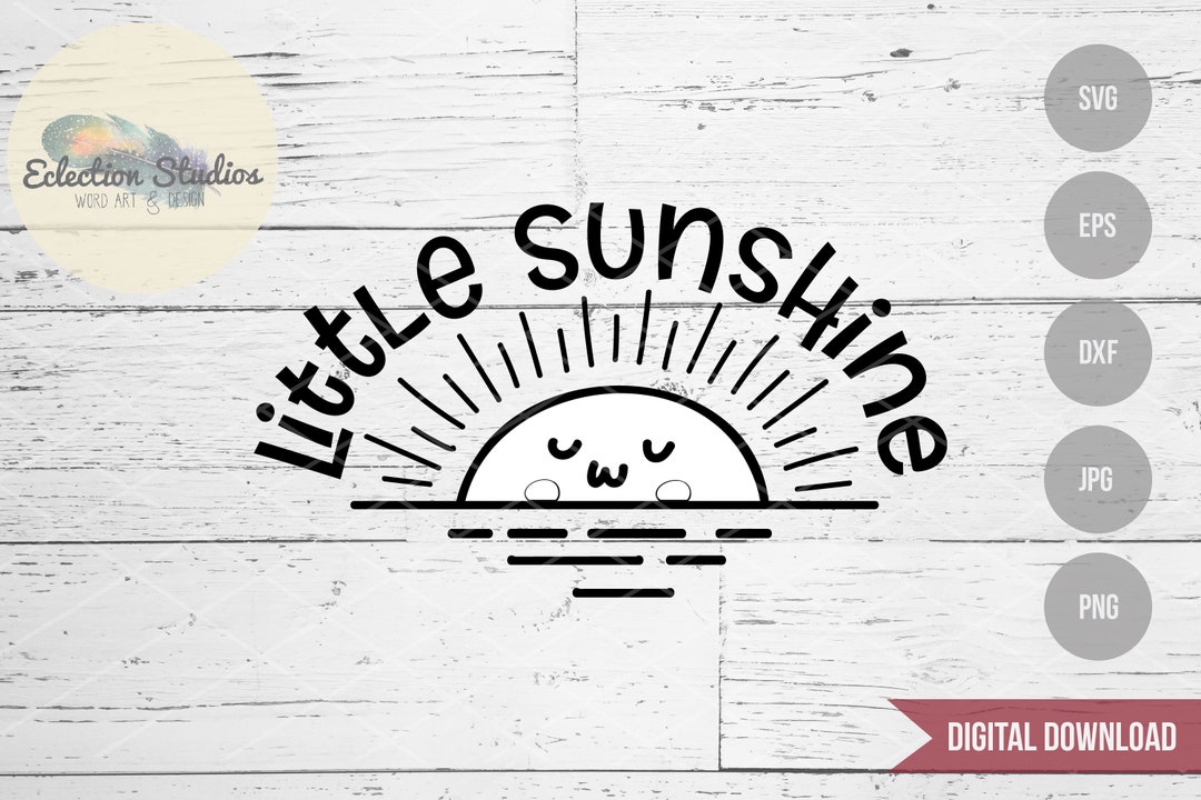 Little Sunshine SVG Baby Shower Svg Rainbow Baby Svg First - Etsy