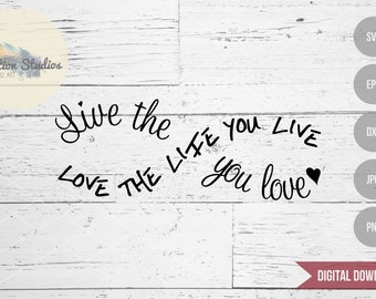 Live Love Learn Cuttable Design SVG PNG DXF & Eps Designs - Etsy