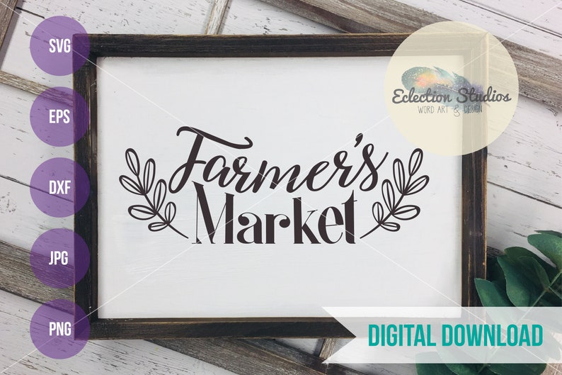 Farmhouse SVG Wood Sign SVG Farmer's Market Rustic - Etsy