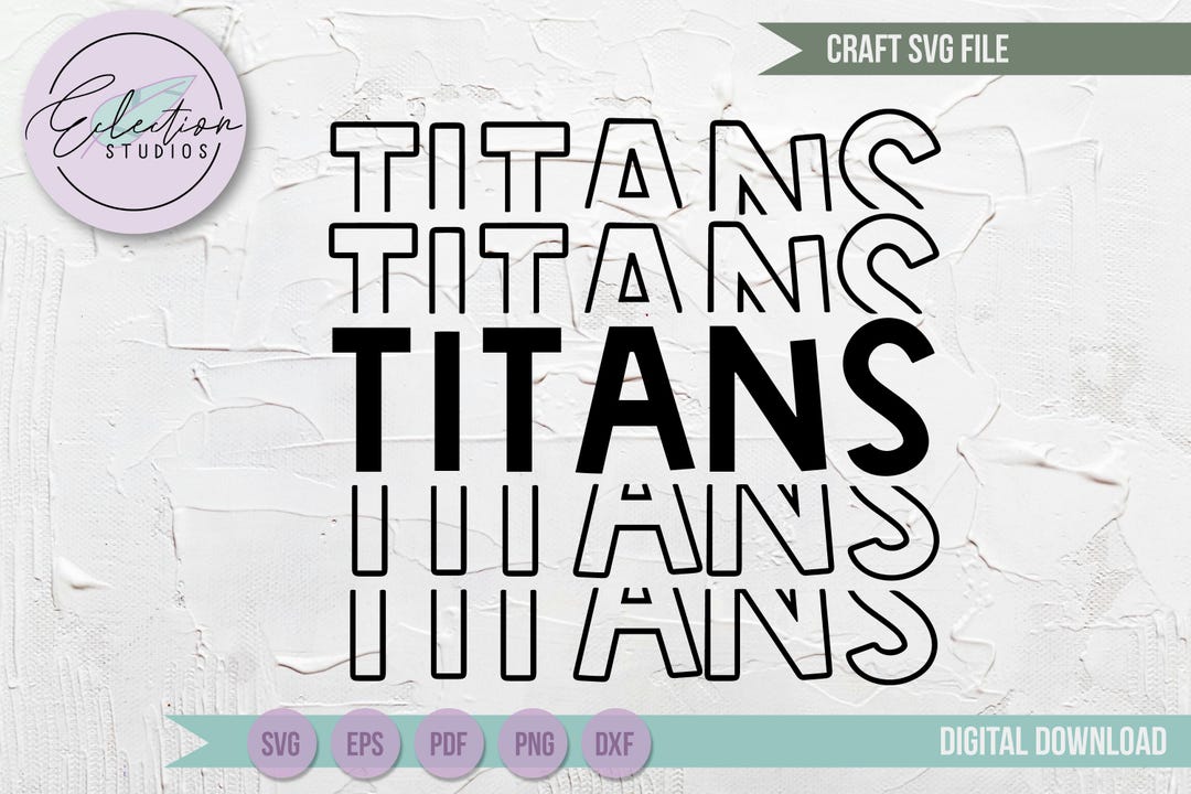 Titans Word Art SVG: Team Pride Mascot (digital Download) - Etsy