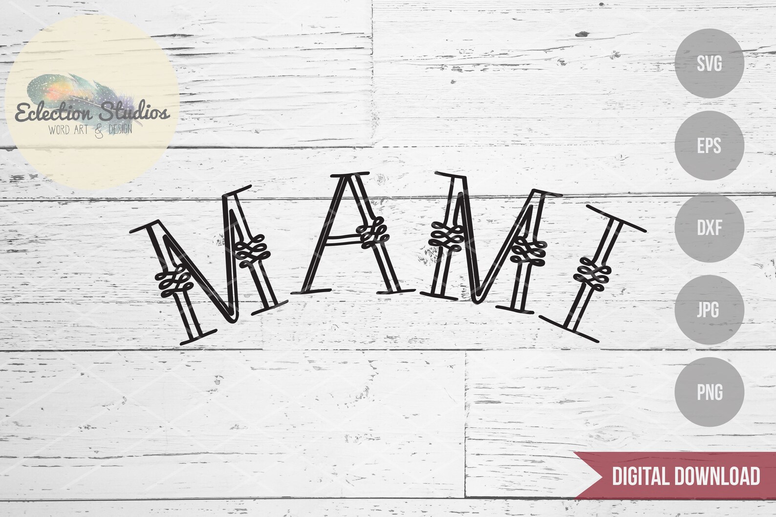 Mami SVG Mom Mommy Word Art Cut File for Silhouette or - Etsy