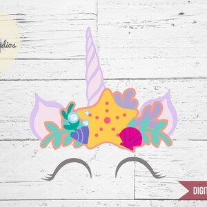 Unicorn SVG, Unicorn Face Tool Kit V1, Unicorn Horn & Ears, Crowns ...