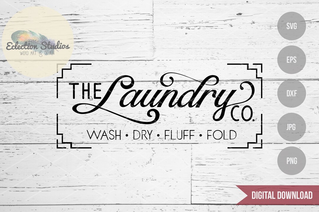 The Laundry Co SVG, casa de campo svg, letrero de madera svg, estilo ...