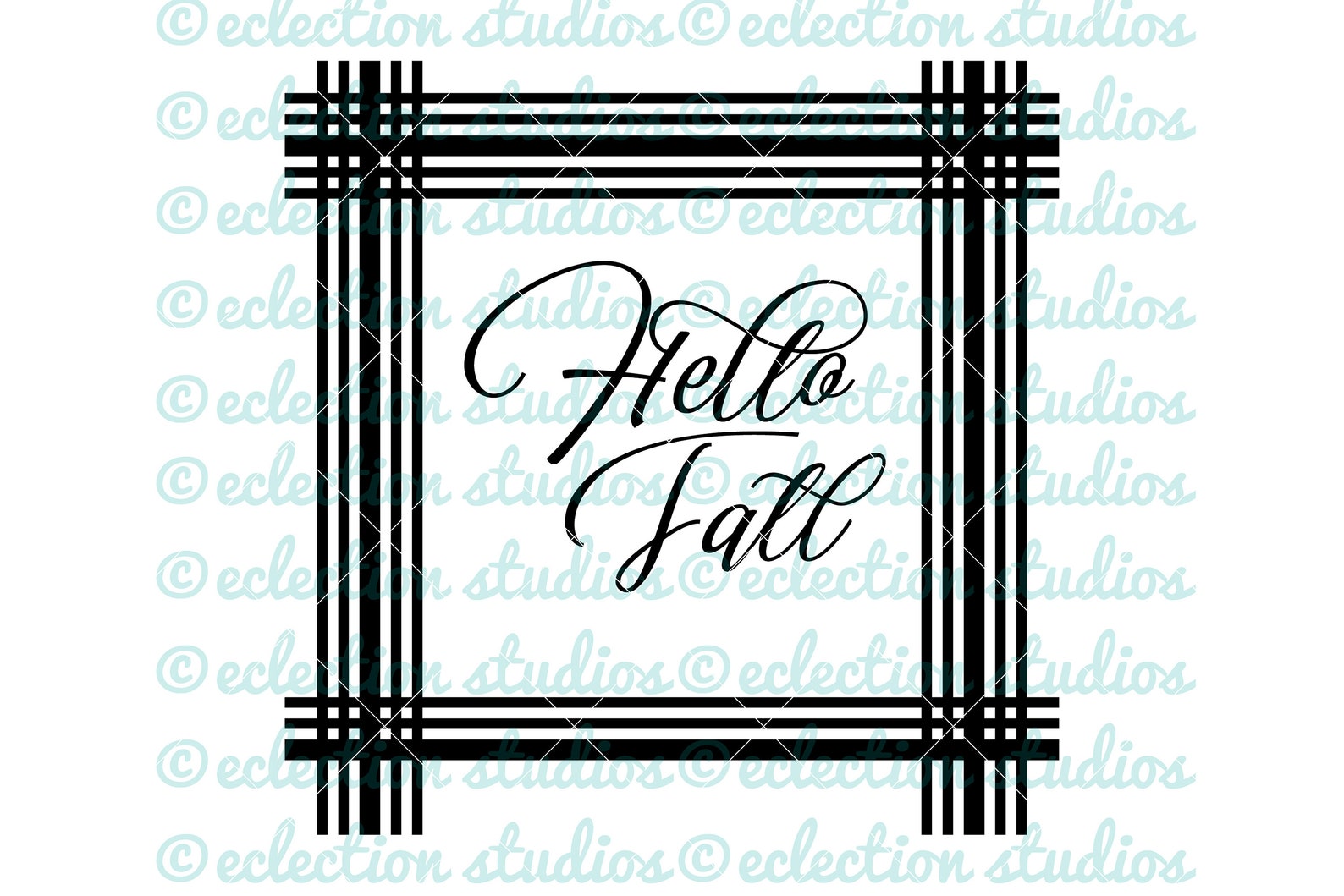 Fall Plaid SVG Fall SVG Autumn Svg Hello Fall Tartan Grain - Etsy