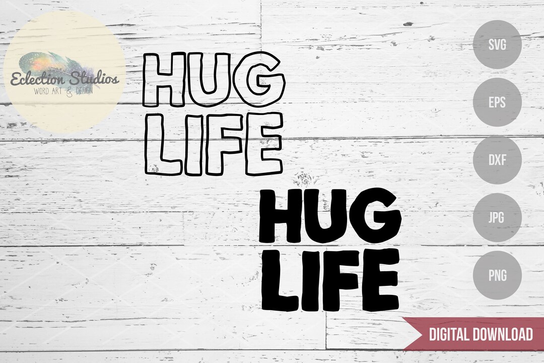 HUG LIFE, Hipster, Boy Shirt SVG File for Silhouette or Cricut Die ...
