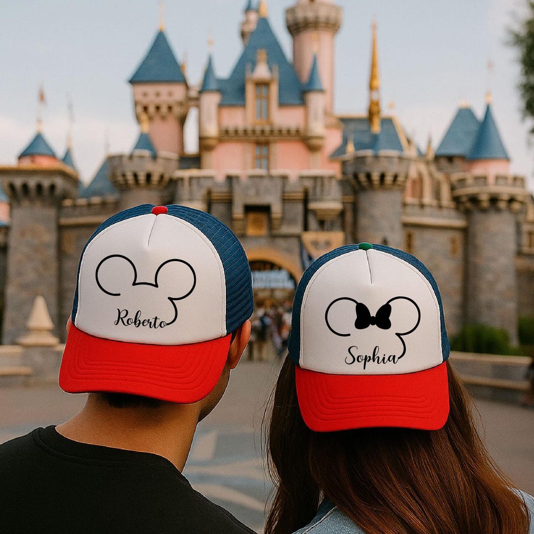 Disney Vacation Trucker Hat Couple Matching Family Vacation Matching ...