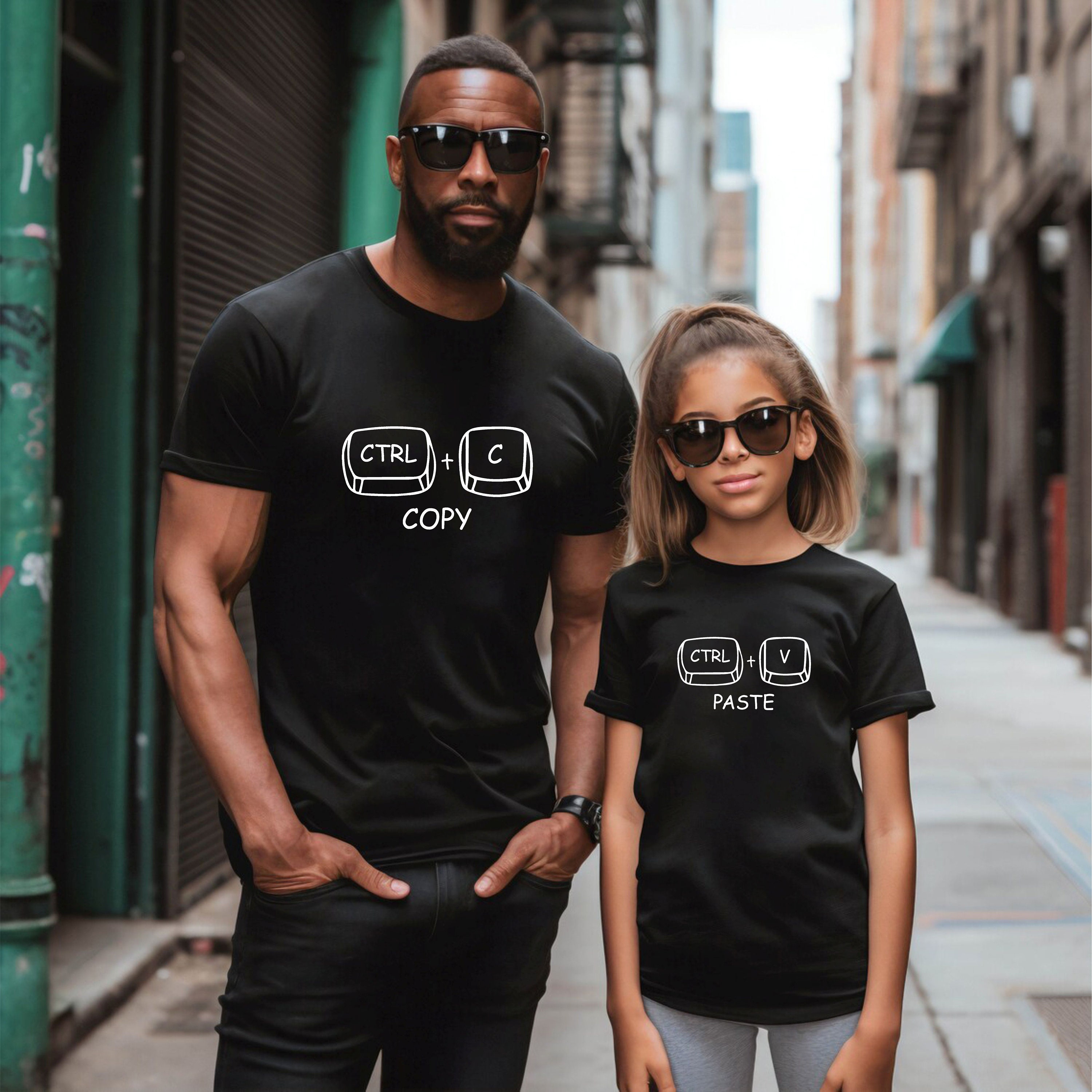 Ctrl C and Ctrl V Tshirt, Father Son Matching Tee, Dad and Baby Shirt ...