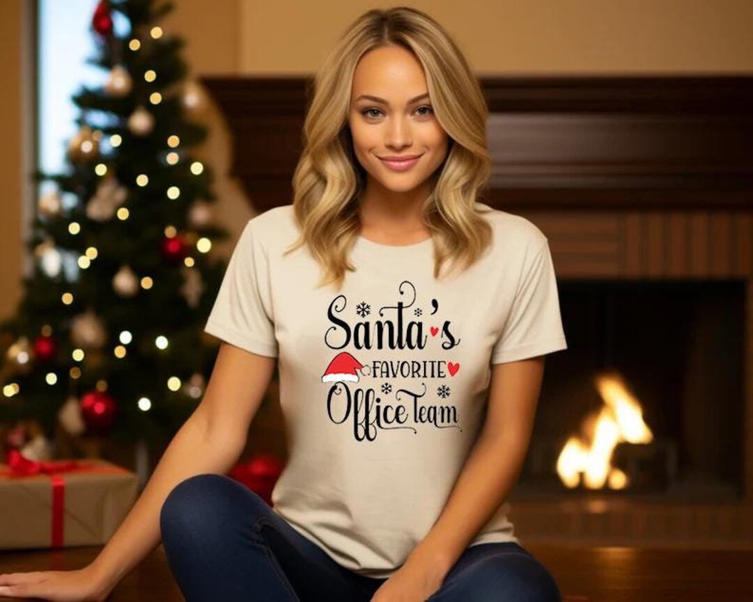 Santas Favorite Office Team Shirt, Christmas Shirt, Santa Team ...