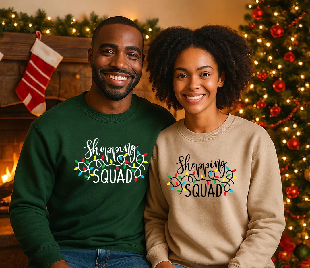 Shopping Squad Matching Christmas Sweatshirt Sweater Family Reunion ...